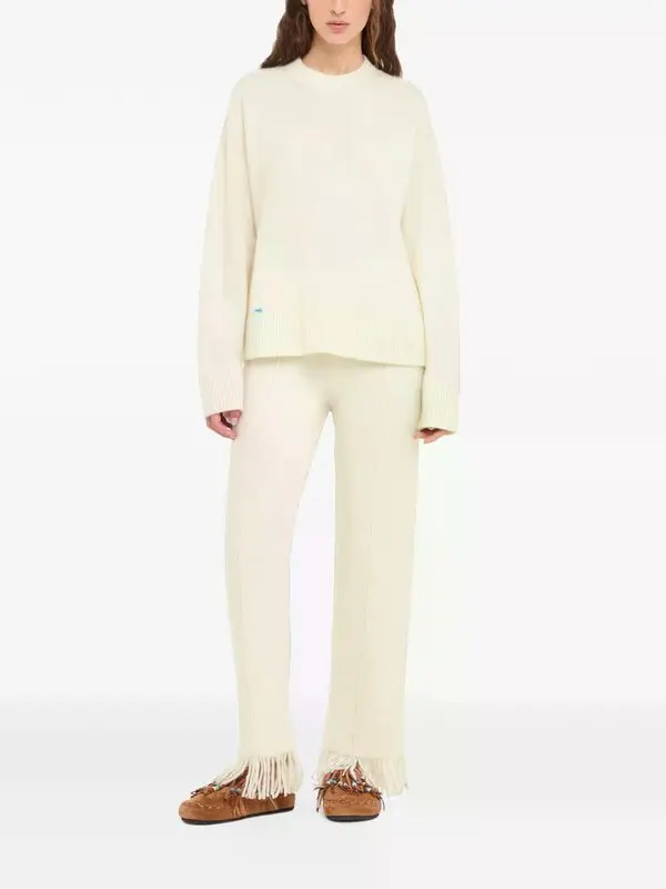 Alanui Finest Crew-neck Sweater - Neutrals