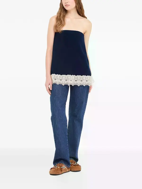 Alanui Lace-trim Strapless Top
