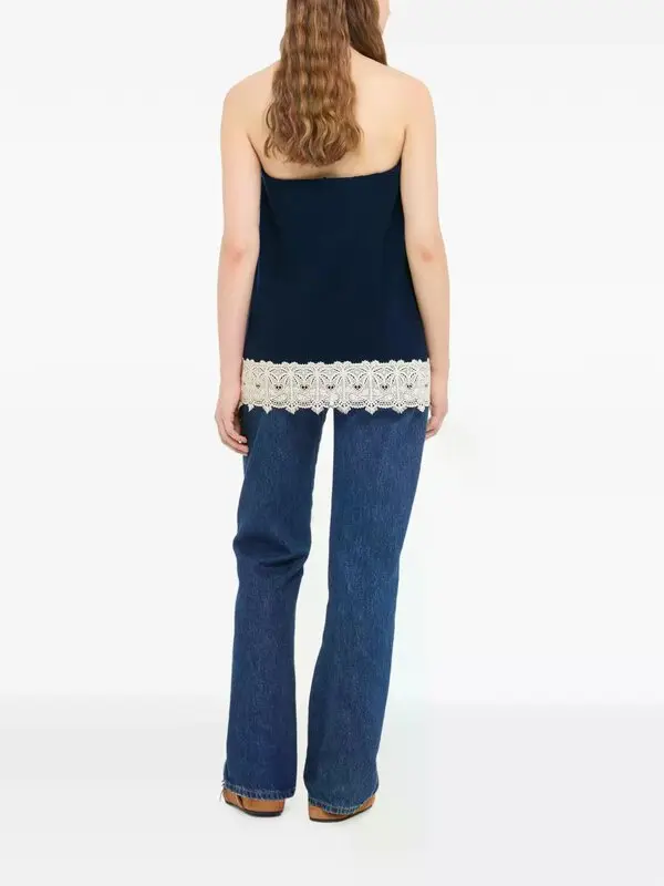 Alanui Lace-trim Strapless Top