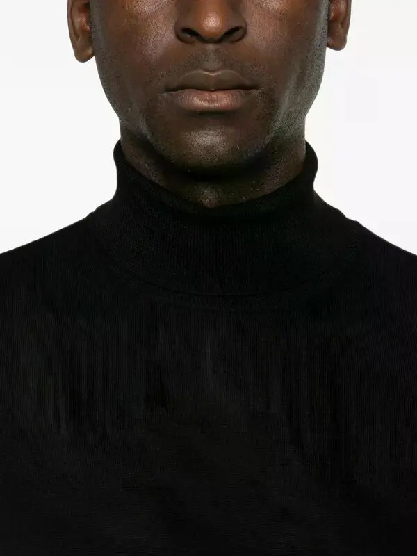 GRAN SASSO Fine Knit Roll Neck Wool Sweater