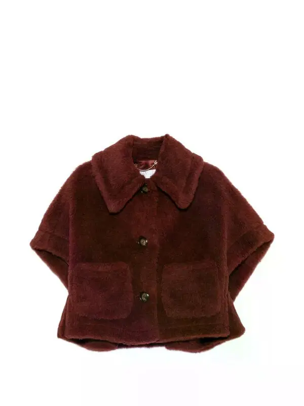 Max Mara Third Buttoned Cape - Brown