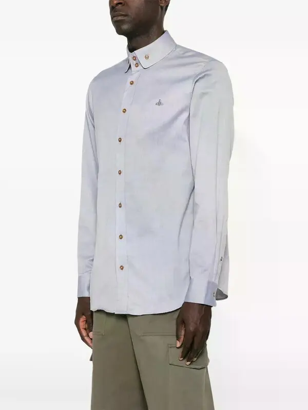 VIVIENNE WESTWOOD Orb-embroidered Button-down Shirt