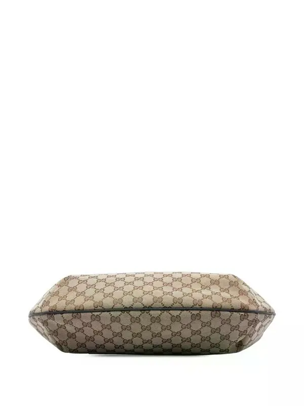 Gucci 2016-2026 Gg Canvas Web Half Moon Crossbody Bag