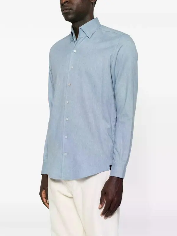 GRAN SASSO Long-sleeve Button-down Shirt
