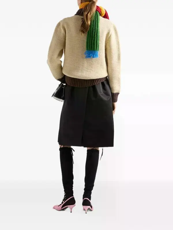 Prada Wool Zip Cardigan