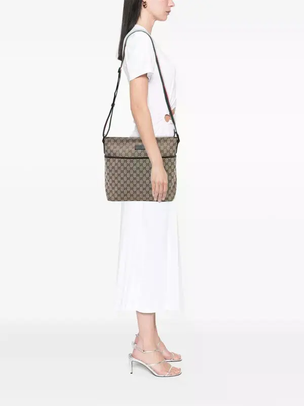 Gucci 2016-2026 Gg Canvas Web Crossbody Bag