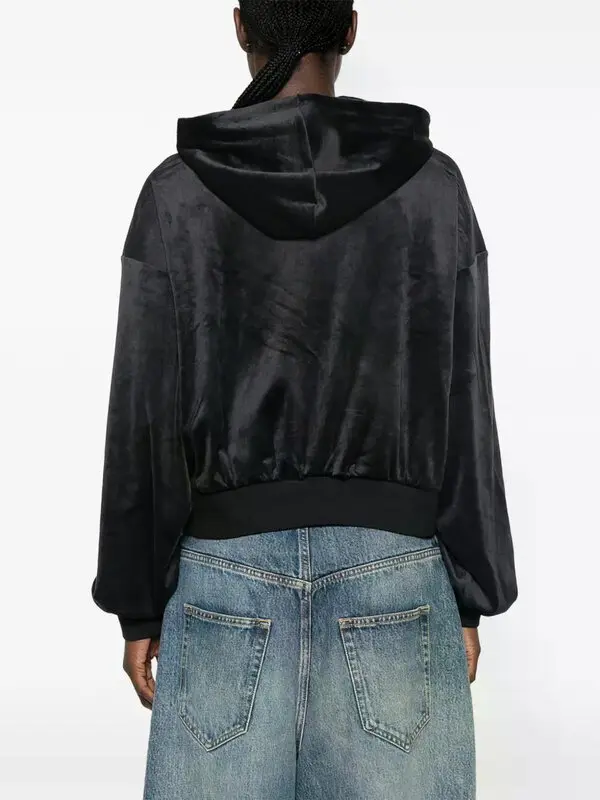 Adidas Velour Zip-up Hoodie