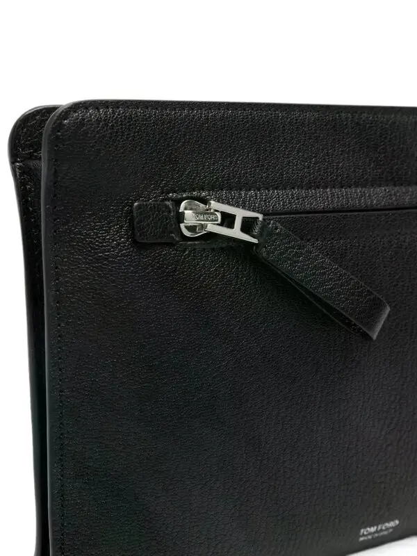TOM FORD Grained Leather Clutch Bag