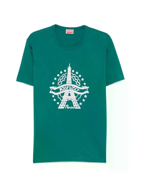 Kenzo Eiffel Tower Graphic-print T-shirt