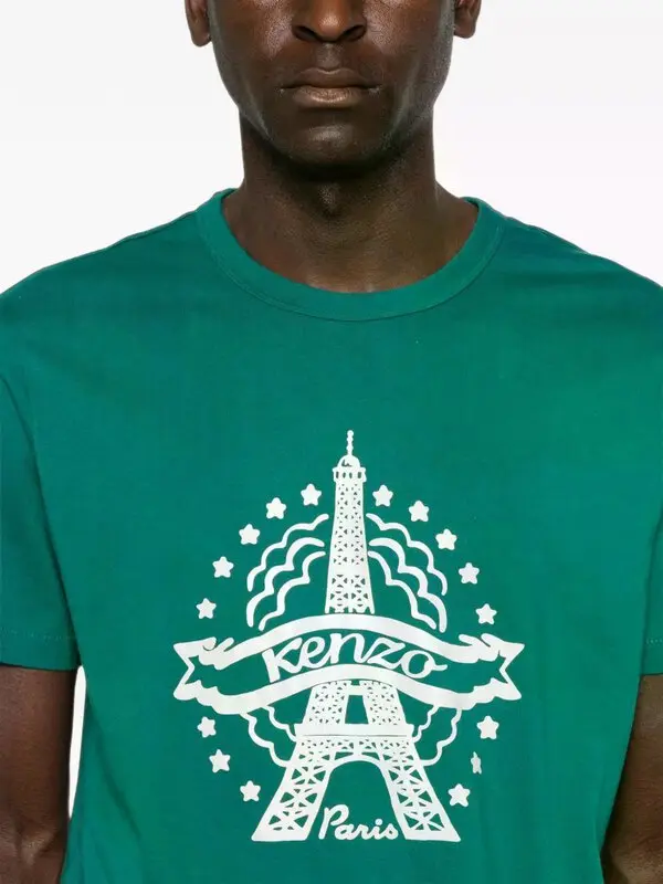 Kenzo Eiffel Tower Graphic-print T-shirt