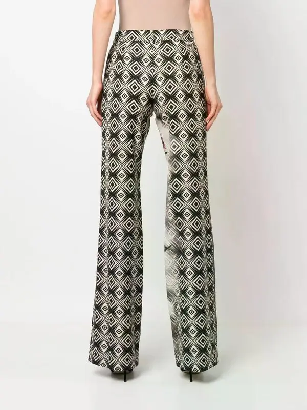 Alberta Ferretti High-waist Flared Trousers