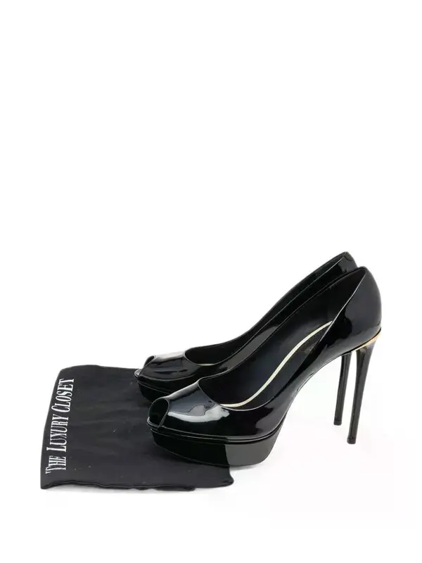 LOUIS VUITTON Peep-toe Platform Pumps