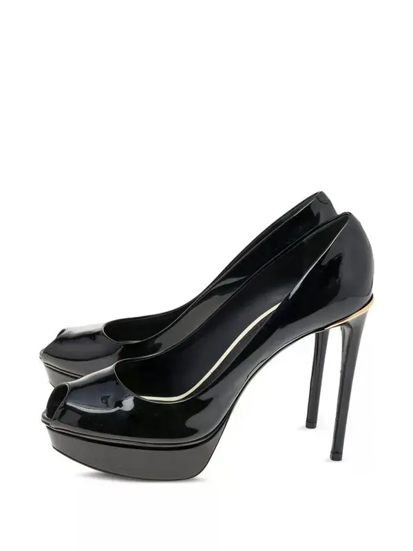 LOUIS VUITTON Peep-toe Platform Stiletto Pumps
