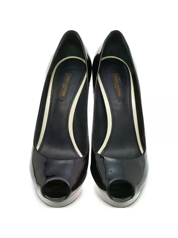 LOUIS VUITTON Peep-toe Platform Stiletto Pumps