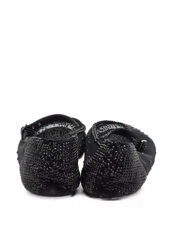 LE SILLA Mary Jane Crystal-embellished Ballet Flats