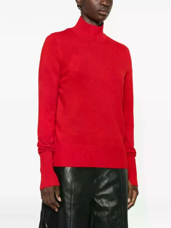 Pinko High-neck Logo Patch Sweater