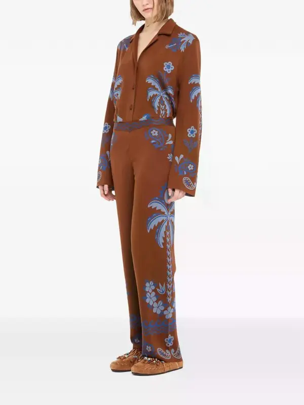 Alanui Island Roots Paisley-print Trousers