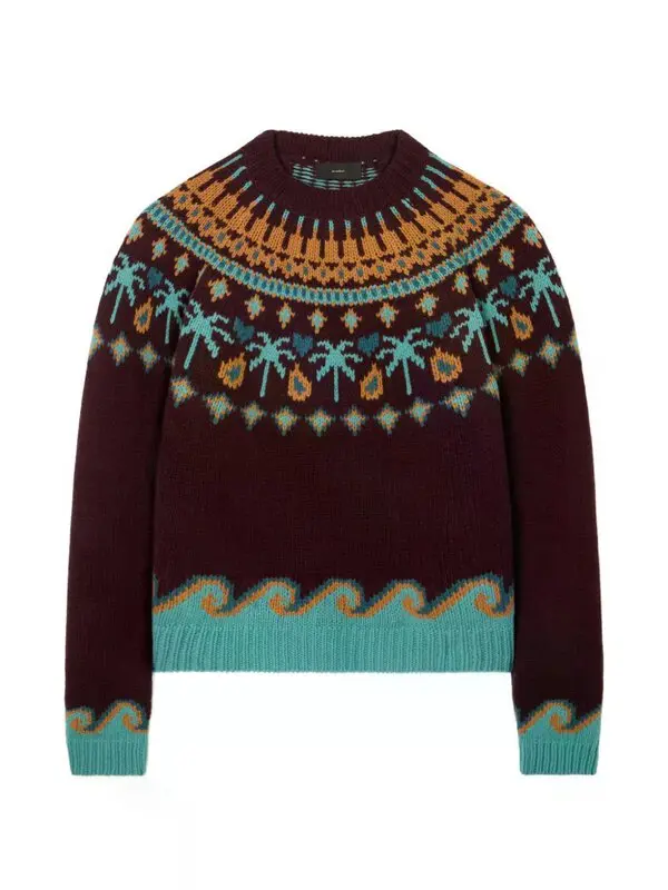 Alanui Sweet Winter Raglan-sleeve Sweater - Red