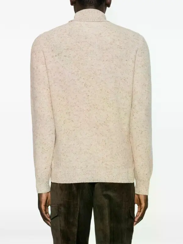 GRAN SASSO Diamond-knit Roll-neck Sweater