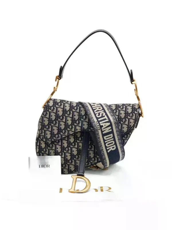 Dior 2020 Medium Oblique Saddle Shoulder Bag