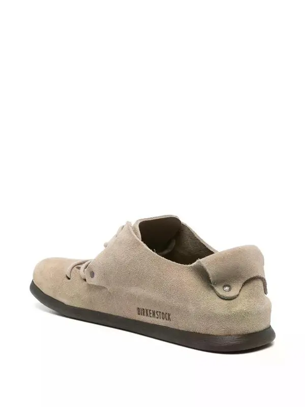 BIRKENSTOCK Montana Lace-up Suede Clogs