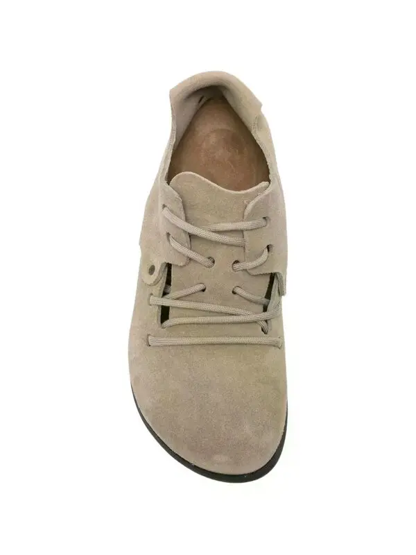 BIRKENSTOCK Montana Lace-up Suede Clogs