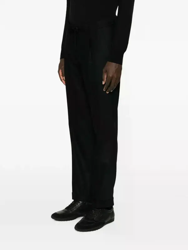 GRAN SASSO Drawstring Pleated Tailored Trousers