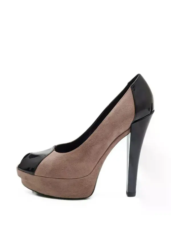 LOUIS VUITTON Peep-toe Platform Pumps