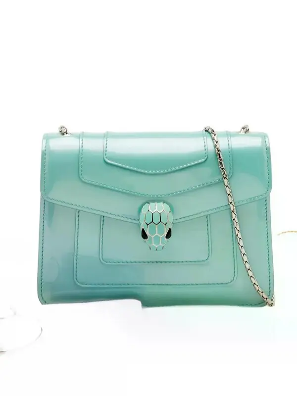BVLGARI Serpenti Forever Patent Leather Shoulder Bag