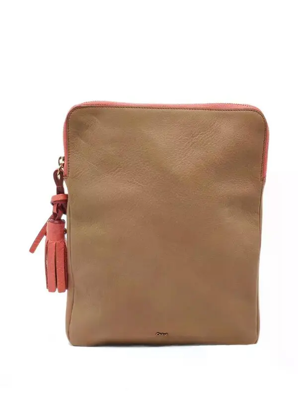 Chloé Eva Tassel Tablet Cover - Neutrals