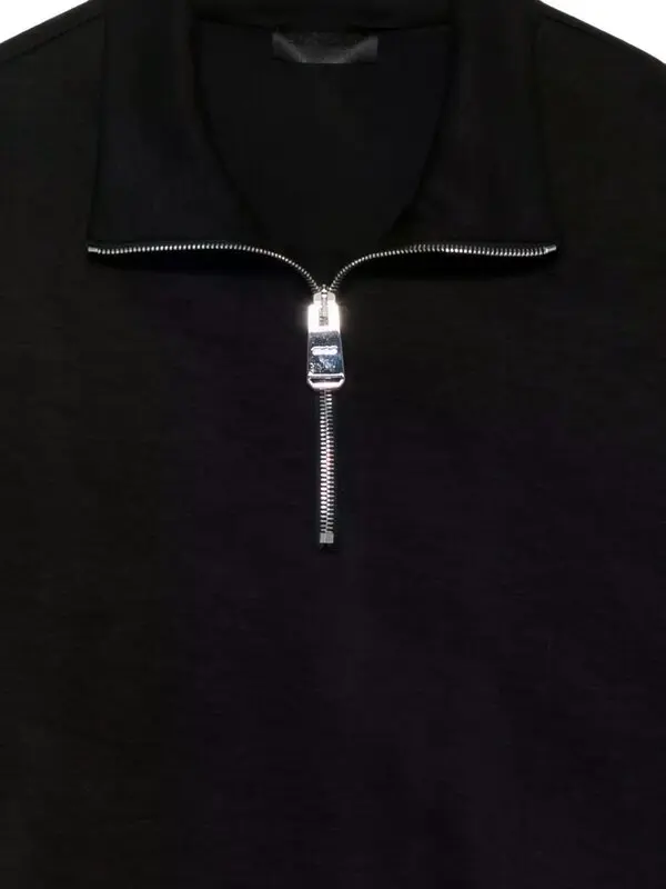 DONDUP Quarter Zip Drop Shoulder Sweater