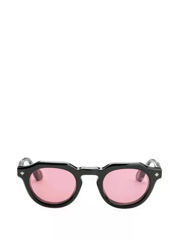 LUNETTERIE GÉNÉRALE Hello Roméo Geometric-frame Sunglasses - Black