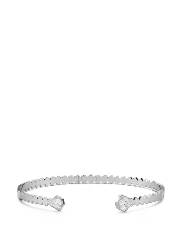 SOLO FOR DIAMONDS Diamond-embellished Geometric Necklace