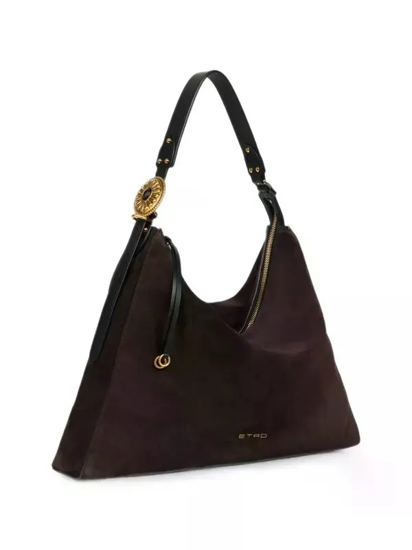 Etro Large Suede Rosette Bag