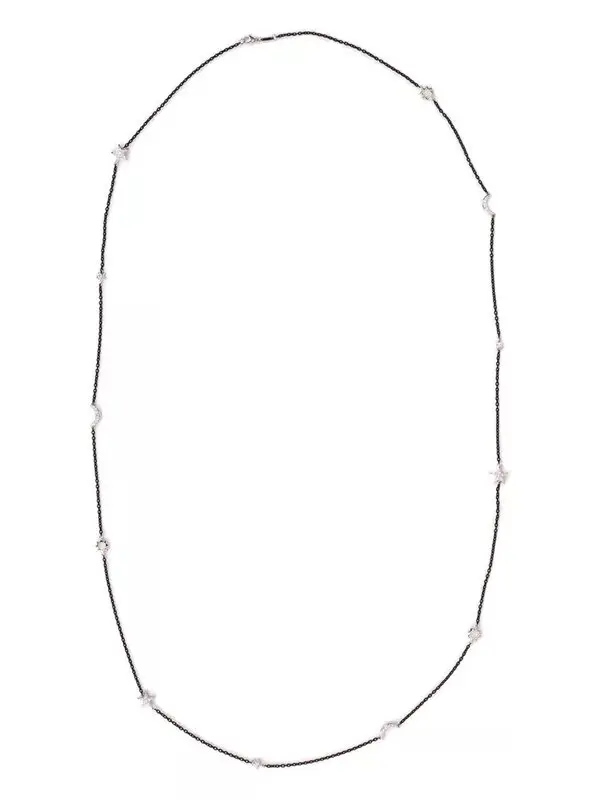 Monica Rich Kosann Multi-stone Moonstone Sun Moon Star Necklace - Silver