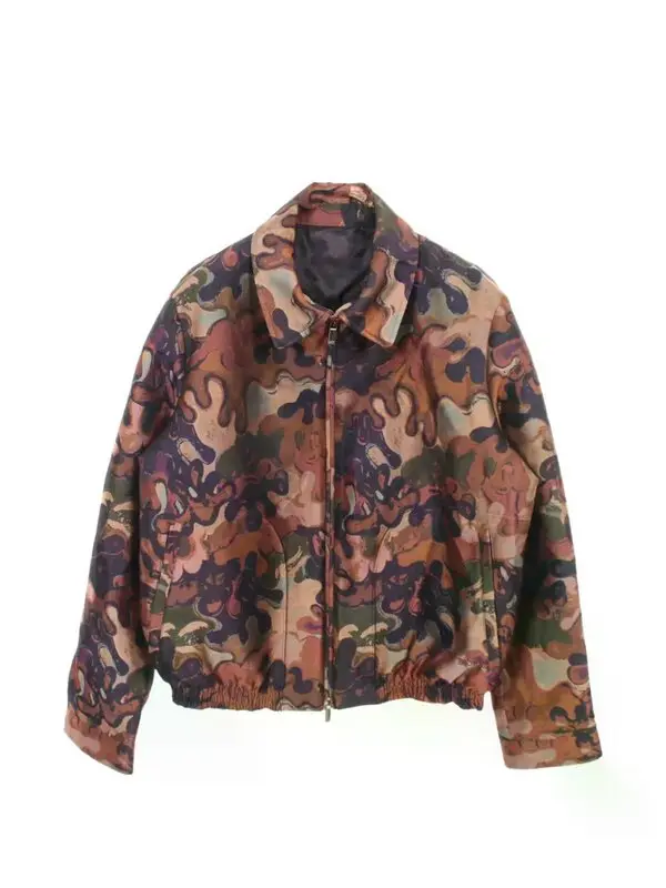 Dior X Peter Doig Camouflage Print Bomber Jacket