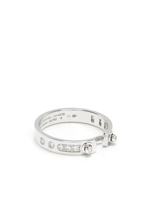 NOUVEL HERITAGE 18kt White Gold Diamond Ring - Silver