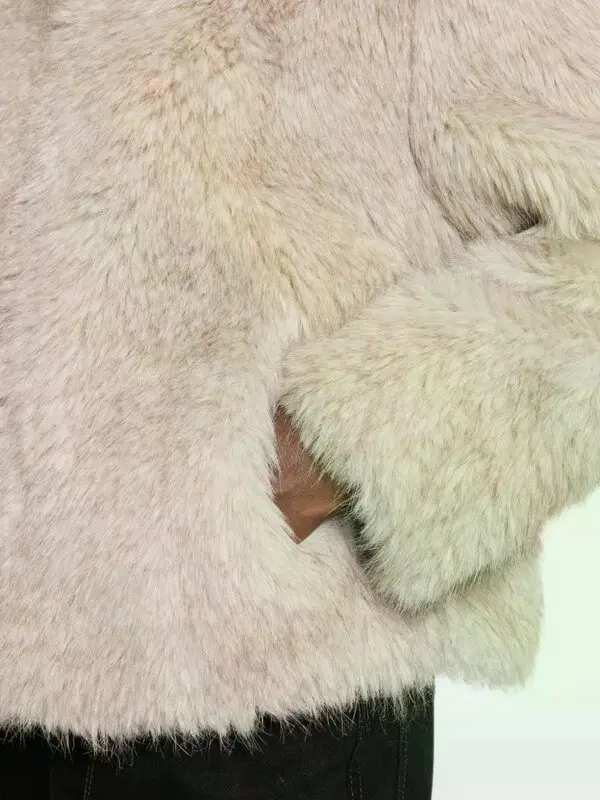 MARCCAIN Faux-fur Funnel-neck Zip-up Jacket