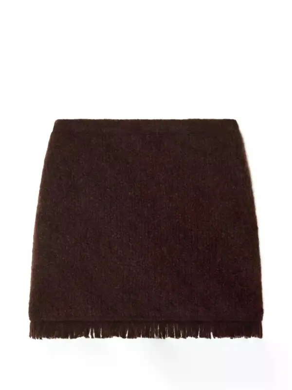 Alanui Fringed Mini Skirt - Brown