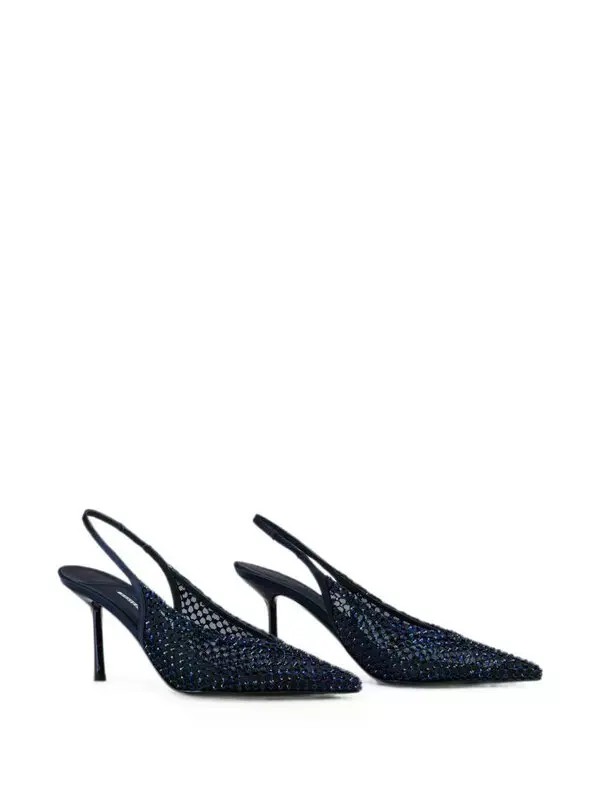LE SILLA Gilda Crystal-embellished Slingback Pumps - Blue