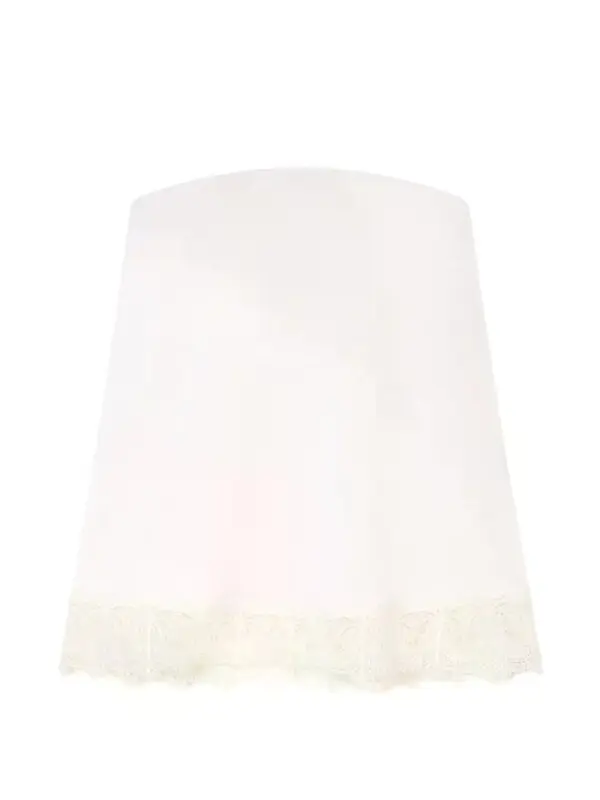 Alanui Strapless Lace-trim Top