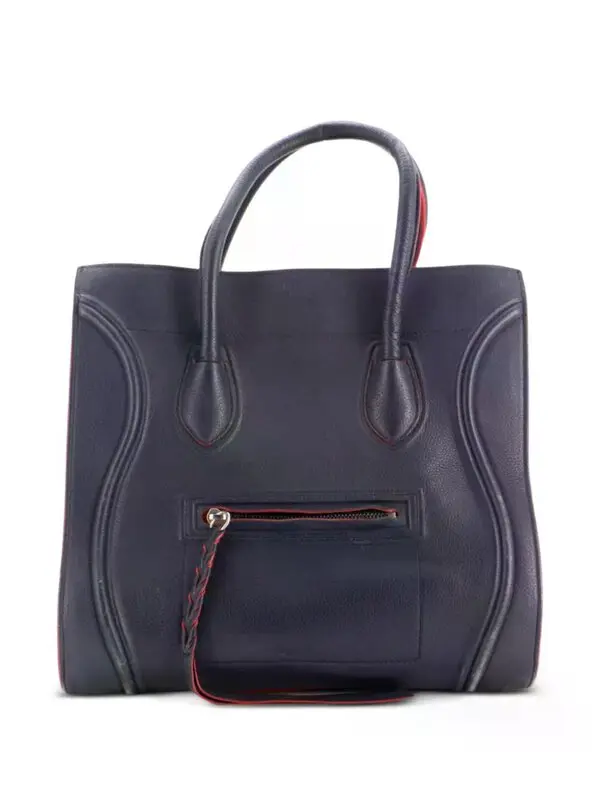 Celine Grainy Leather Phantom Tote Bag - Blue
