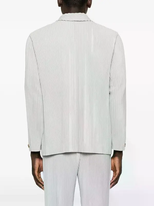 Issey Miyake Pleated Notched-lapel Blazer