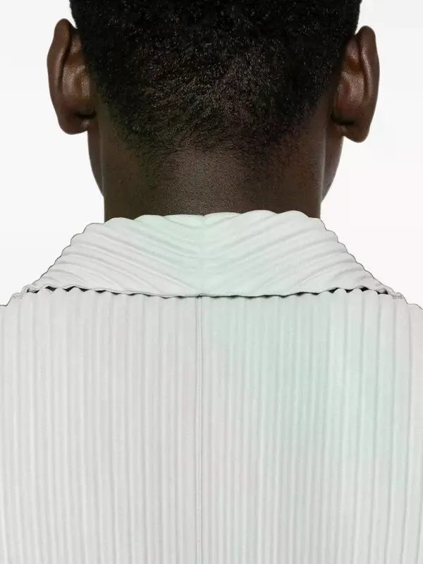 Issey Miyake Pleated Notched-lapel Blazer
