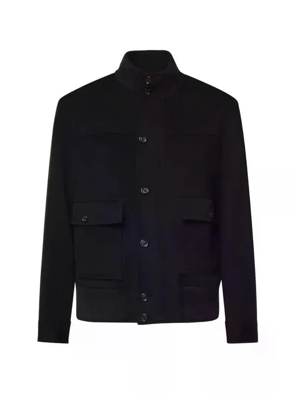 LARDINI Ribbed-trim Bomber Jacket