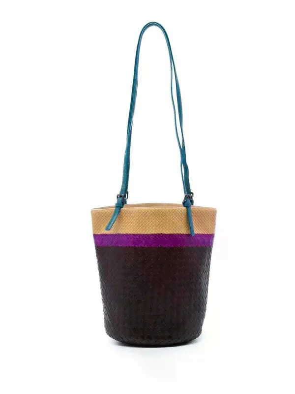 Bottega Veneta 2009 Nappa Intrecciato Acquarello Bucket Bag - Brown
