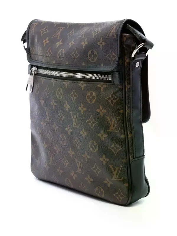 LOUIS VUITTON Monogram Macassar Bass Mm Crossbody Bag