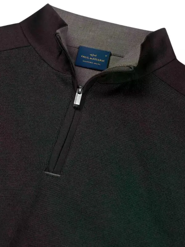 Paul & Shark Half-zip Waffle-knit Sweater