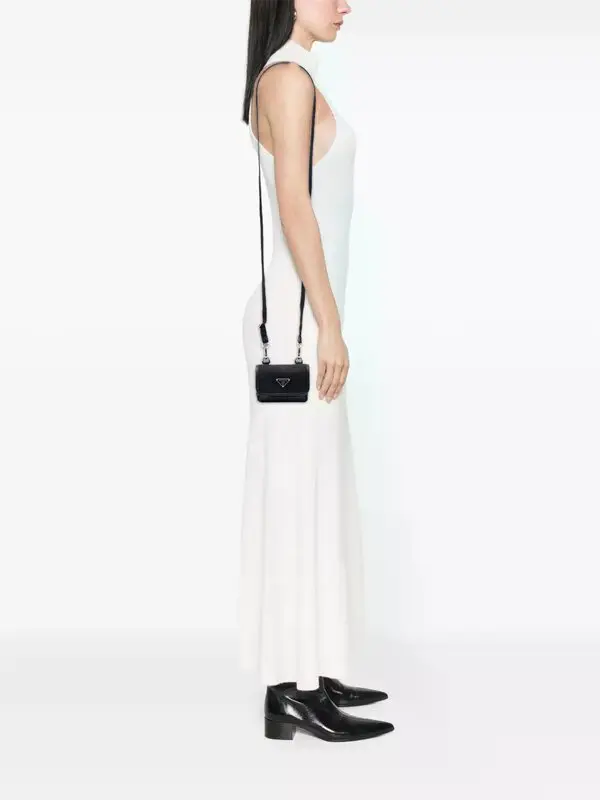 Prada 2013-2026 Re Nylon And Saffiano Pouch Crossbody Bag