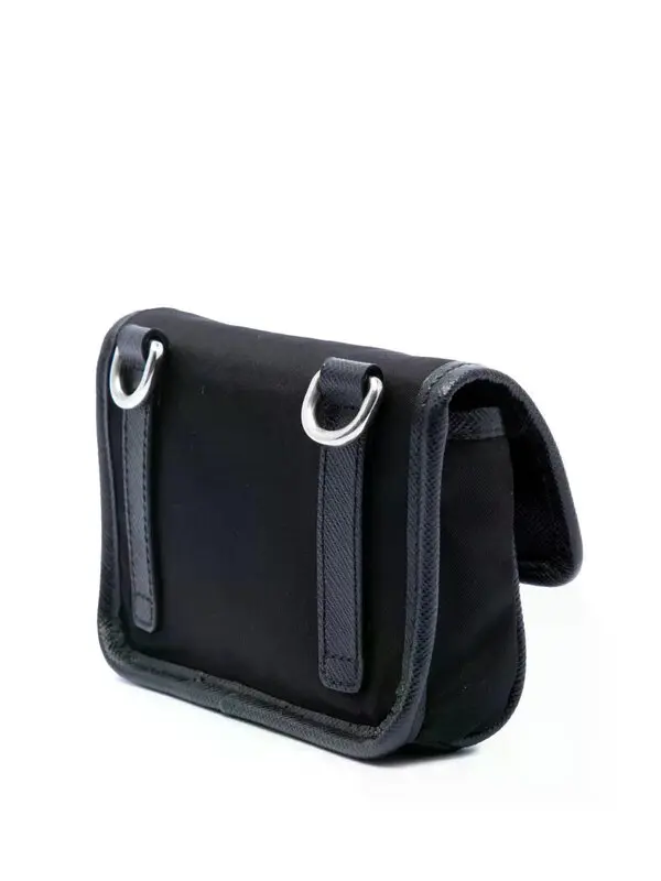 Prada 2013-2026 Re Nylon And Saffiano Pouch Crossbody Bag